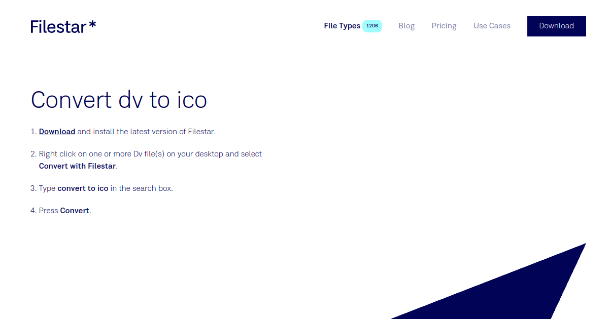 Filestar* | Convert dv to ico Filestar* | Convert dv to ico