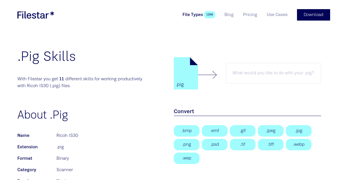 Filestar* | .Pig Skills