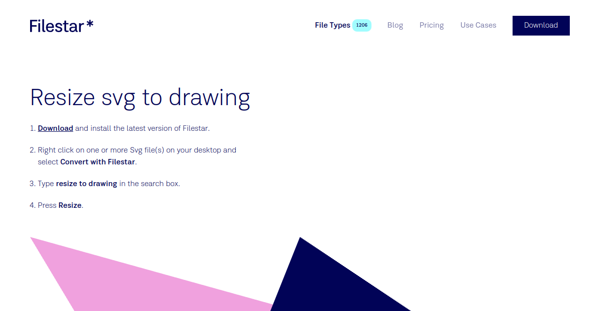 Filestar* | Resize svg to drawing