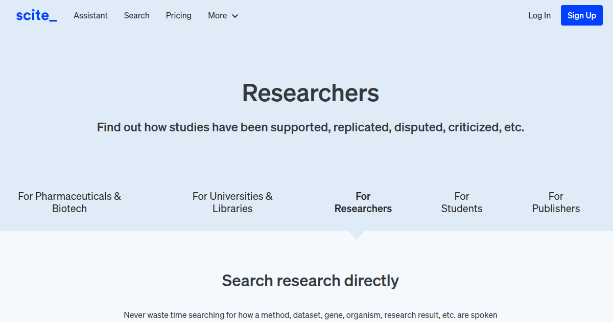 AI for Academic Research | Scite