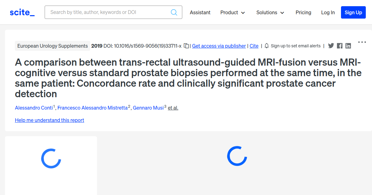 A Comparison Between Trans Rectal Ultrasound Guided Mri Fusion Versus