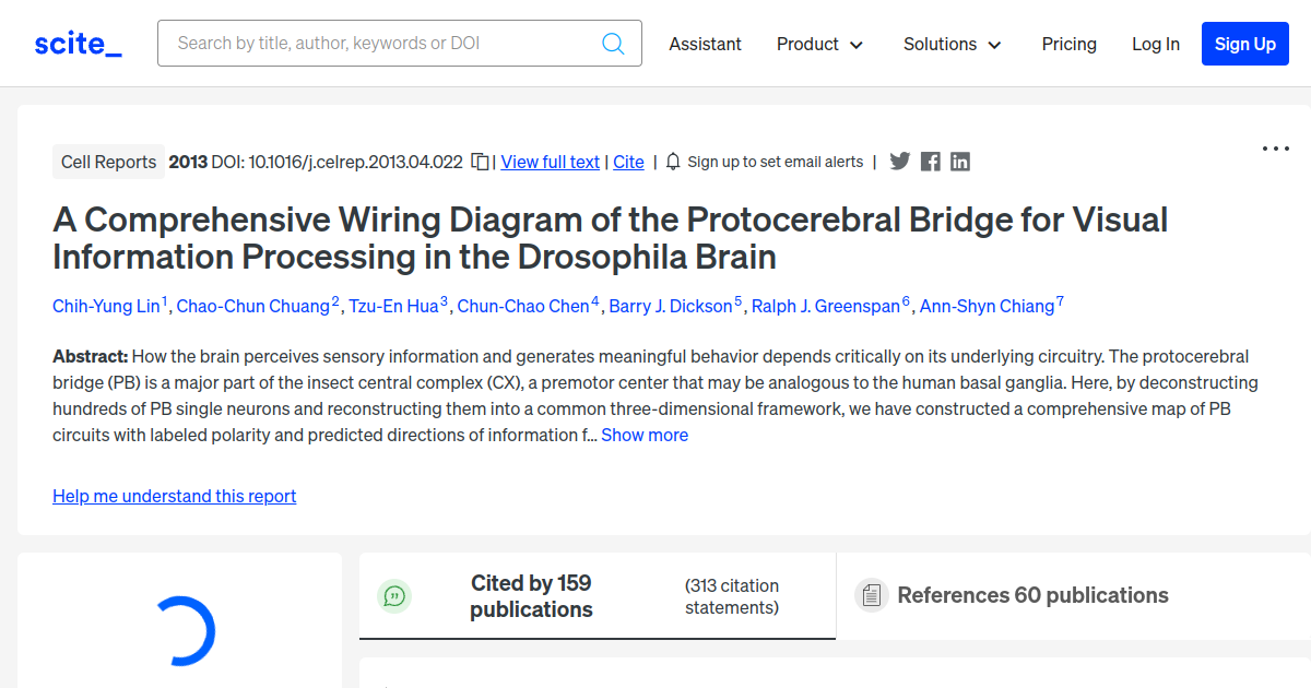 A Comprehensive Wiring Diagram of the Protocerebral Bridge for Visual ... A Comprehensive Wiring Diagram of the Protocerebral Bridge for Visual ...
