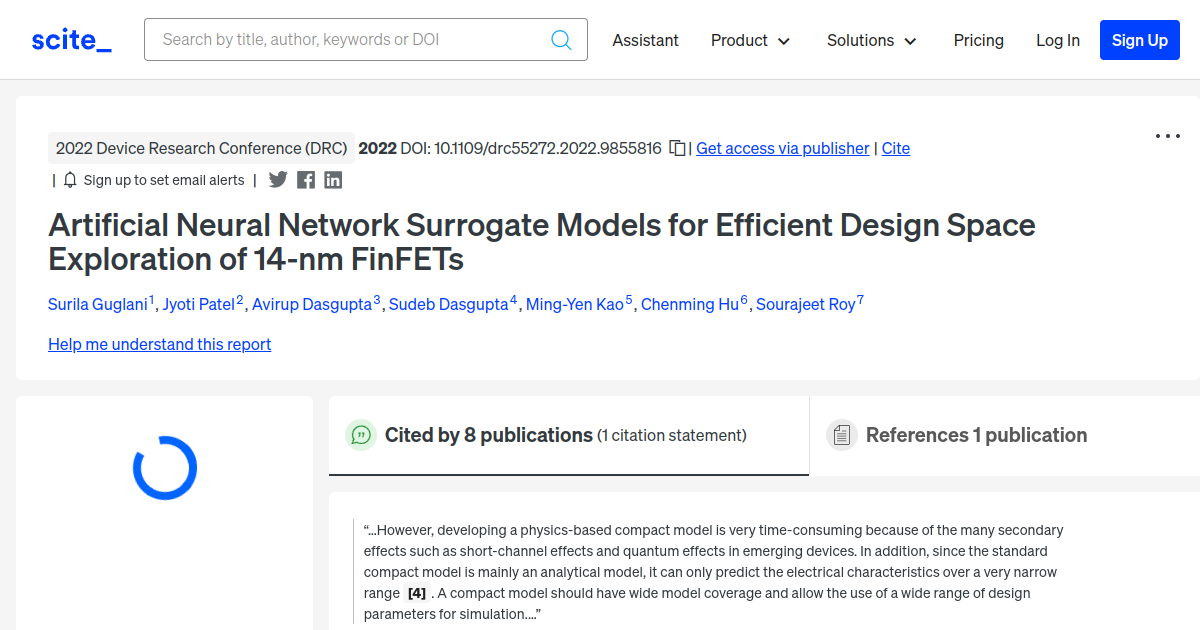Artificial Neural Network Surrogate Models For Efficient Design Space