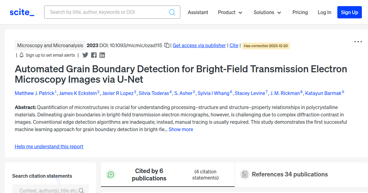 Automated Grain Boundary Detection for Bright-Field Transmission ... Automated Grain Boundary Detection for Bright-Field Transmission ...