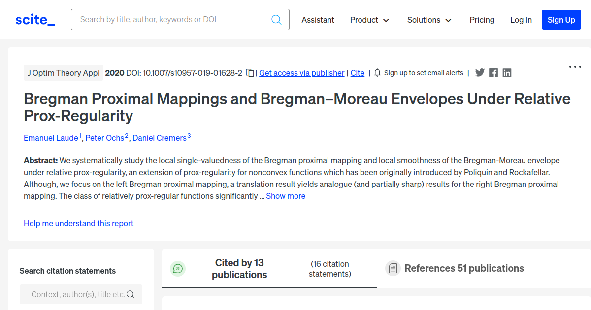 Bregman Proximal Mappings and Bregman–Moreau Envelopes Under Relative ...