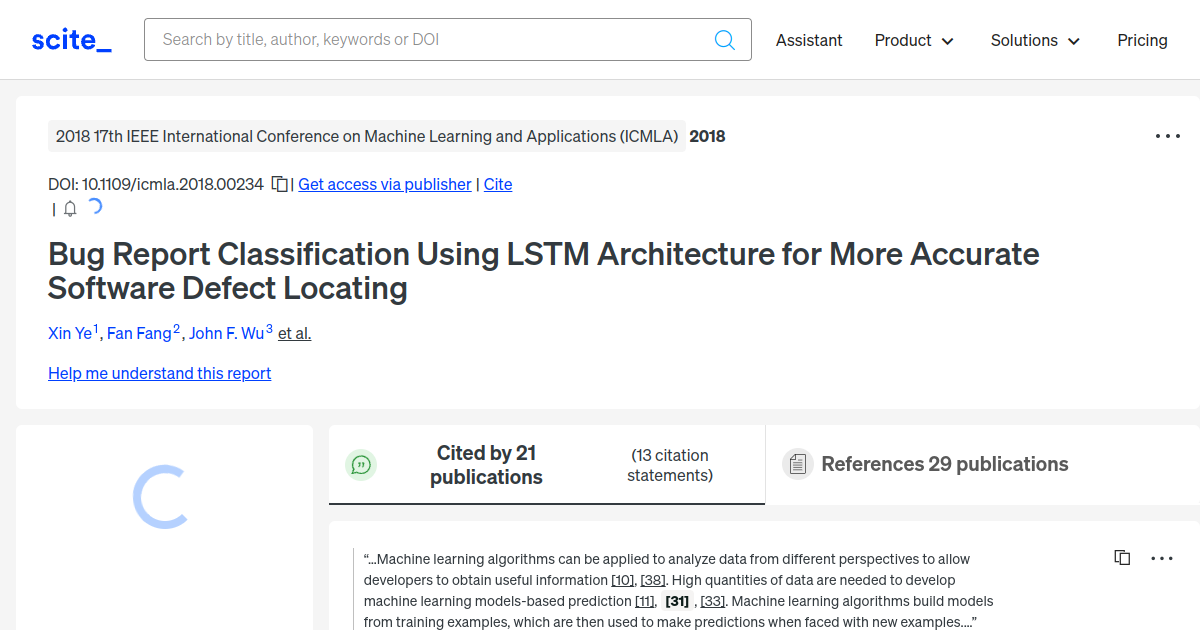 Bug Report Classification Using LSTM Architecture for More Accurate ... Bug Report Classification Using LSTM Architecture for More Accurate ...