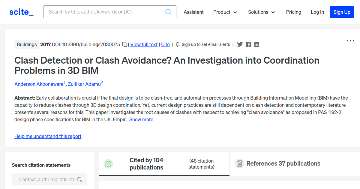 Clash Detection or Clash Avoidance? An Investigation into Coordination ... Clash Detection or Clash Avoidance? An Investigation into Coordination ...