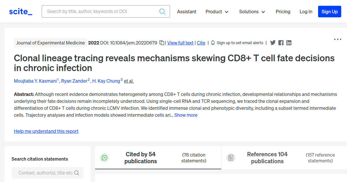 Clonal lineage tracing reveals mechanisms skewing CD8+ T cell fate ... Clonal lineage tracing reveals mechanisms skewing CD8+ T cell fate ...