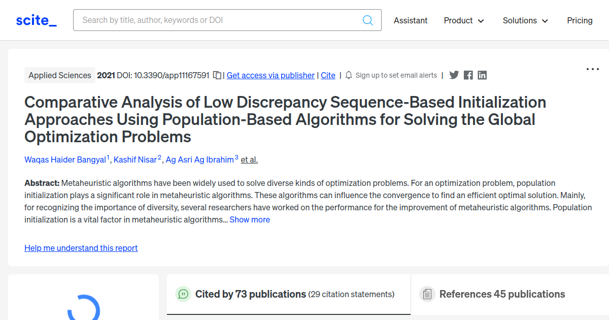 Comparative Analysis Of Low Discrepancy Sequence Based Initialization Approaches Using