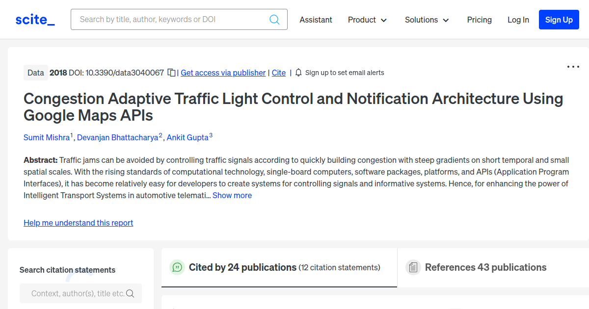 Congestion Adaptive Traffic Light Control And Notification Architecture