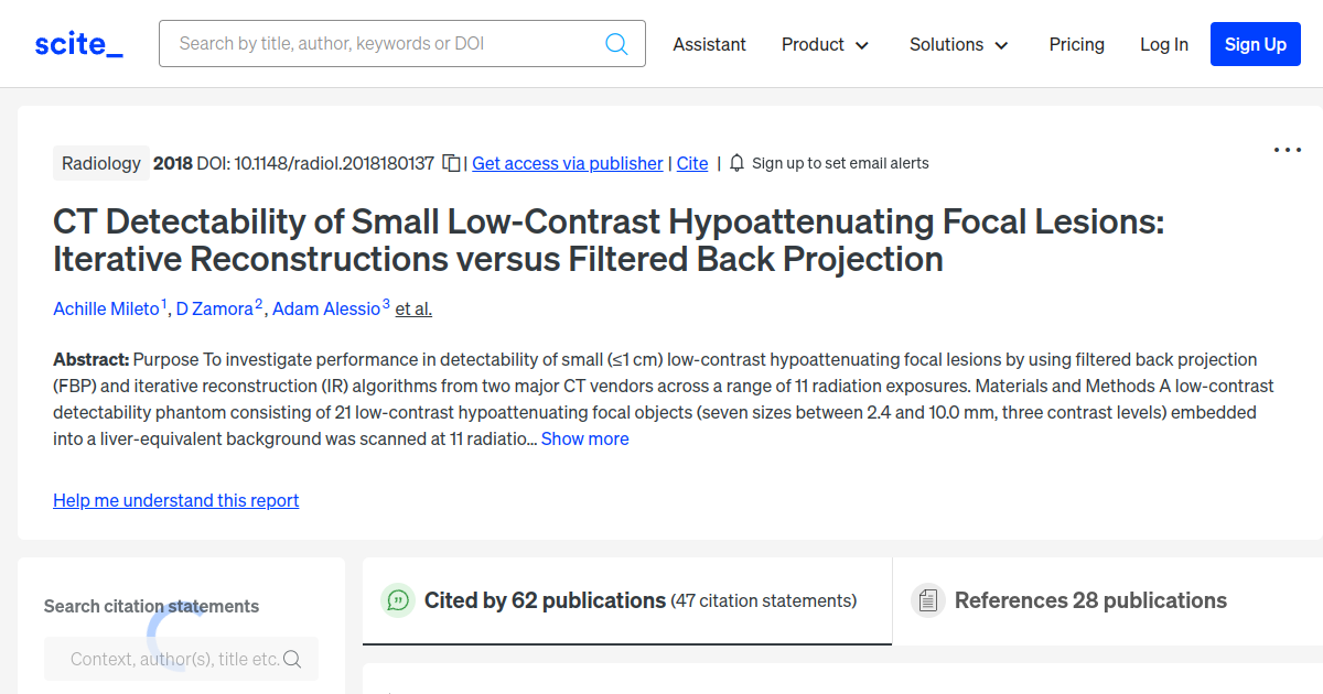 Ct Detectability Of Small Low Contrast Hypoattenuating Focal Lesions
