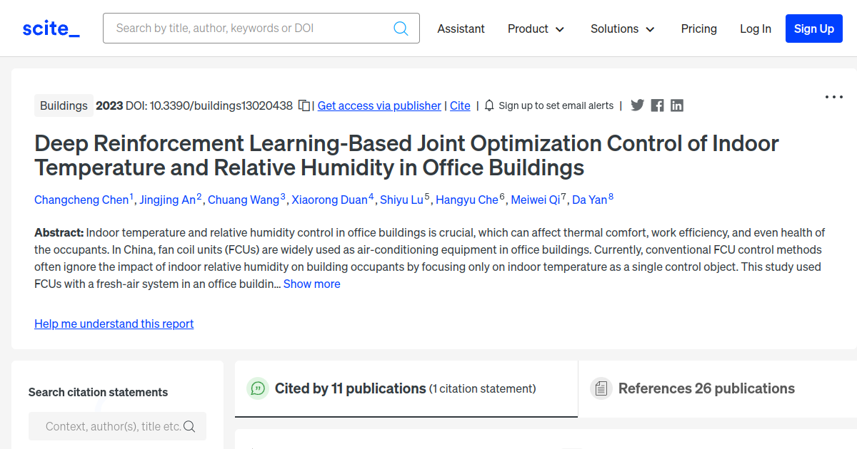 Deep Reinforcement Learning-Based Joint Optimization Control of Indoor ... Deep Reinforcement Learning-Based Joint Optimization Control of Indoor ...