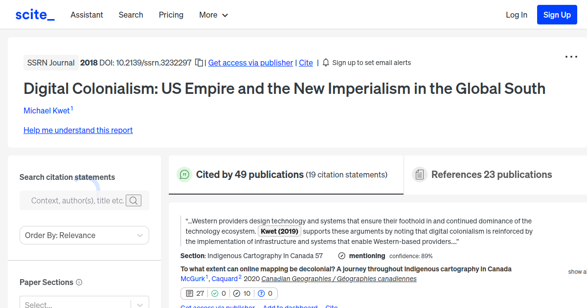 Digital Colonialism: US Empire and the New Imperialism in the Global South