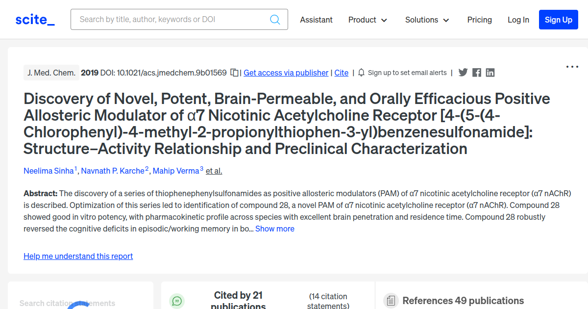 Discovery of Novel, Potent, Brain-Permeable, and Orally Efficacious ... Discovery of Novel, Potent, Brain-Permeable, and Orally Efficacious ...