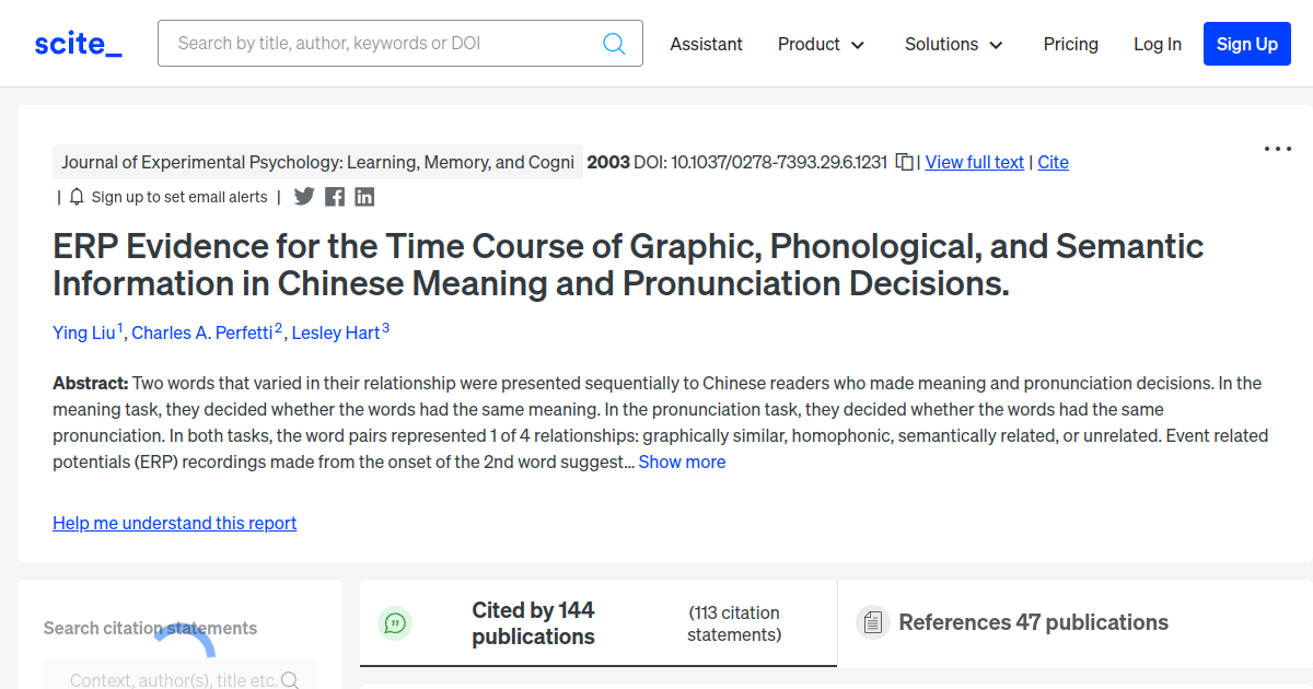 ERP Evidence for the Time Course of Graphic, Phonological, and Semantic ... ERP Evidence for the Time Course of Graphic, Phonological, and Semantic ...