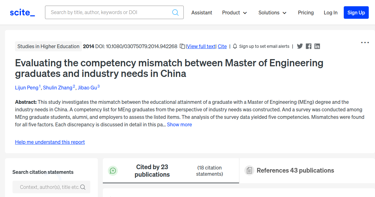 Evaluating the competency mismatch between Master of Engineering ... Evaluating the competency mismatch between Master of Engineering ...