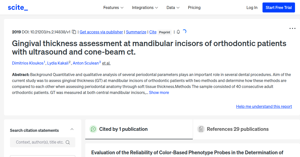 Gingival Thickness Assessment At Mandibular Incisors Of Orthodontic