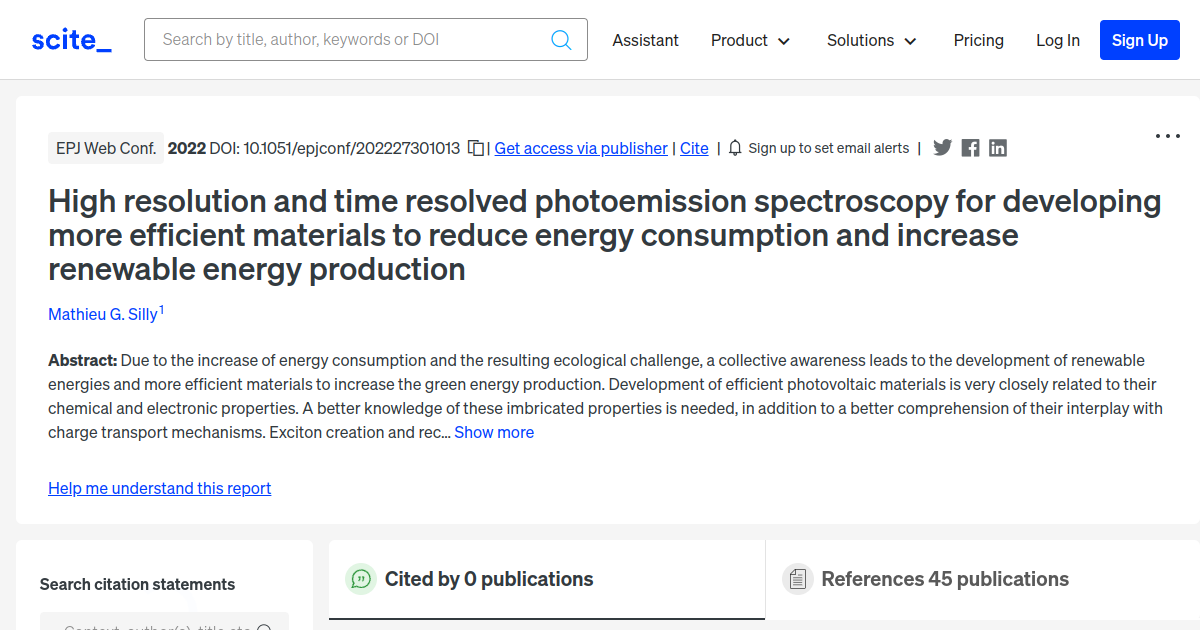 High resolution and time resolved photoemission spectroscopy for ... High resolution and time resolved photoemission spectroscopy for ...