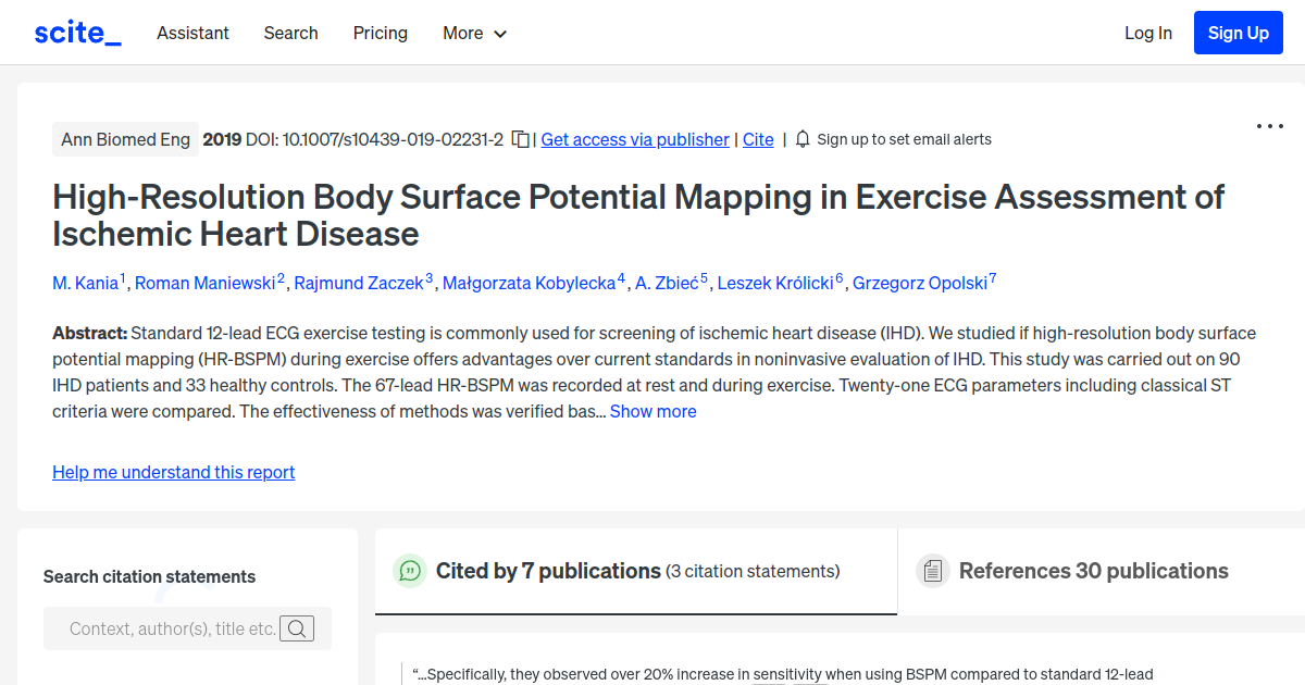 High Resolution Body Surface Potential Mapping In Exercise Assessment