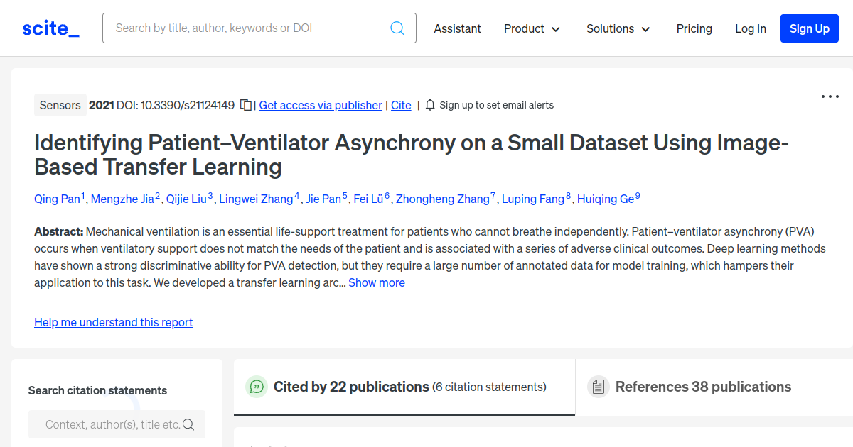 Identifying Patientventilator Asynchrony On A Small Dataset Using