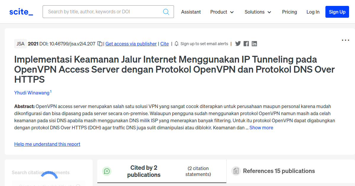 Implementasi Keamanan Jalur Internet Menggunakan IP Tunneling pada ... Implementasi Keamanan Jalur Internet Menggunakan IP Tunneling pada ...
