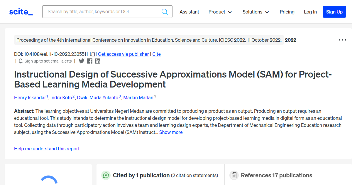 Instructional Design Of Successive Approximations Model (sam) For 