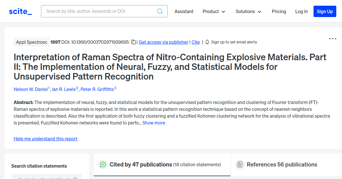 Interpretation Of Raman Spectra Of Nitro Containing Explosive Materials
