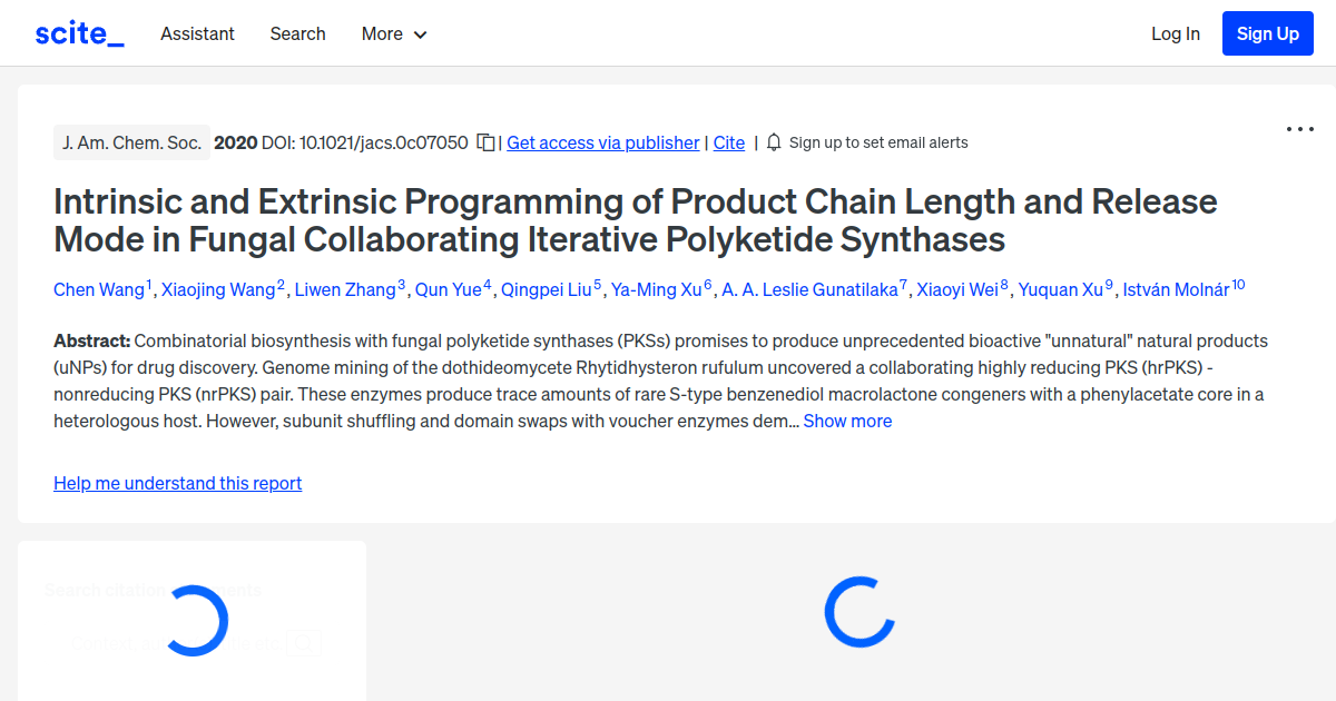 Intrinsic and Extrinsic Programming of Product Chain Length and Release Mode in Fungal ...