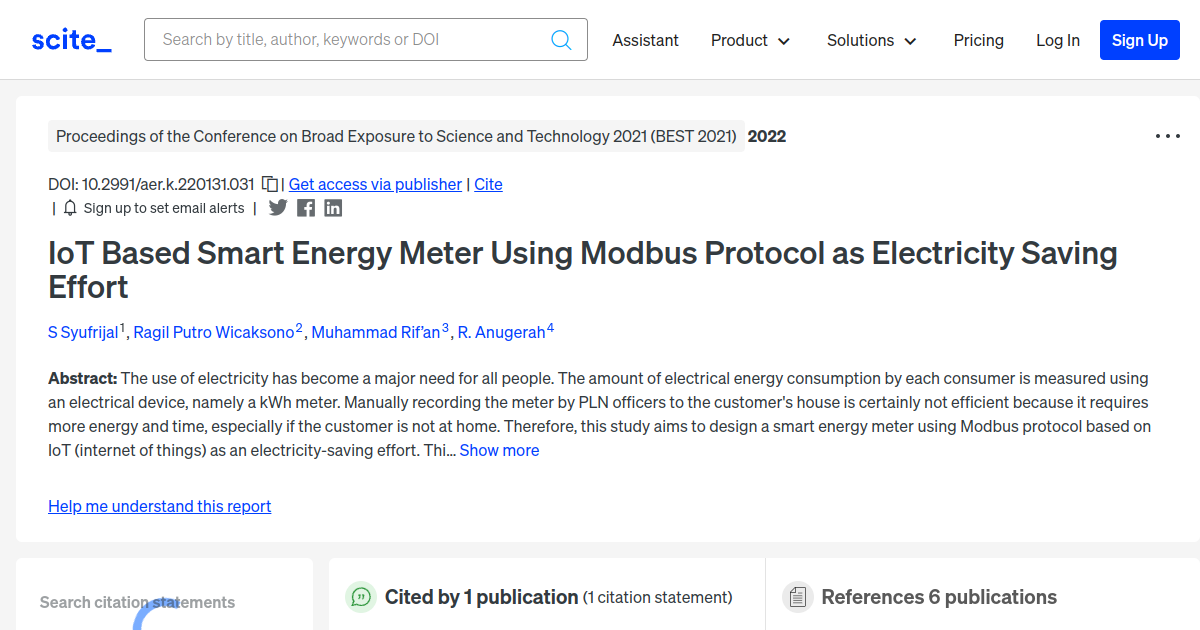 IoT Based Smart Energy Meter Using Modbus Protocol as Electricity ... IoT Based Smart Energy Meter Using Modbus Protocol as Electricity ...