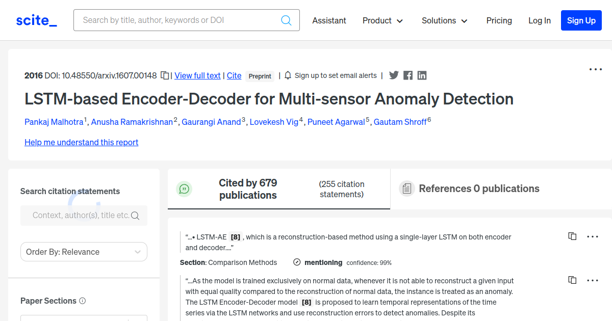 LSTM-based Encoder-Decoder for Multi-sensor Anomaly Detection - [scite ... LSTM-based Encoder-Decoder for Multi-sensor Anomaly Detection - [scite ...