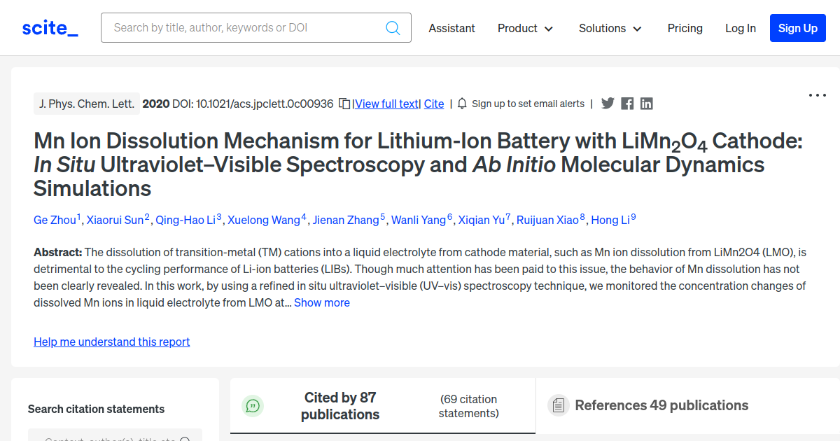 Mn Ion Dissolution Mechanism for Lithium-Ion Battery with LiMn 2 O 4 ... Mn Ion Dissolution Mechanism for Lithium-Ion Battery with LiMn 2 O 4 ...