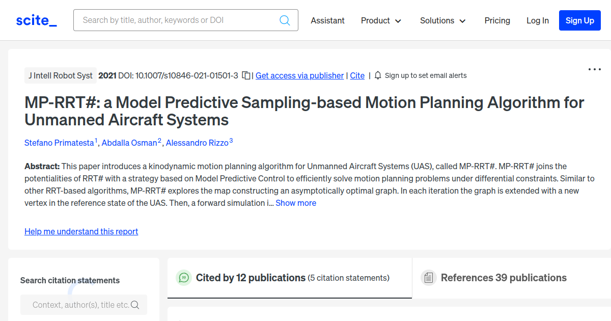 MP-RRT#: a Model Predictive Sampling-based Motion Planning Algorithm ... MP-RRT#: a Model Predictive Sampling-based Motion Planning Algorithm ...
