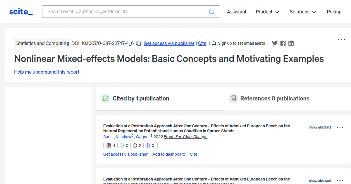 Nonlinear Mixed-effects Models: Basic Concepts and Motivating Examples Nonlinear Mixed-effects Models: Basic Concepts and Motivating Examples