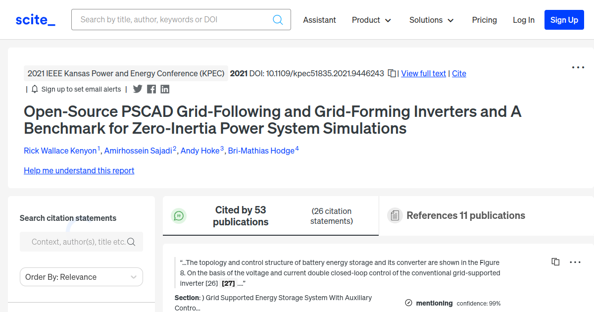 Open-Source PSCAD Grid-Following and Grid-Forming Inverters and A ... Open-Source PSCAD Grid-Following and Grid-Forming Inverters and A ...