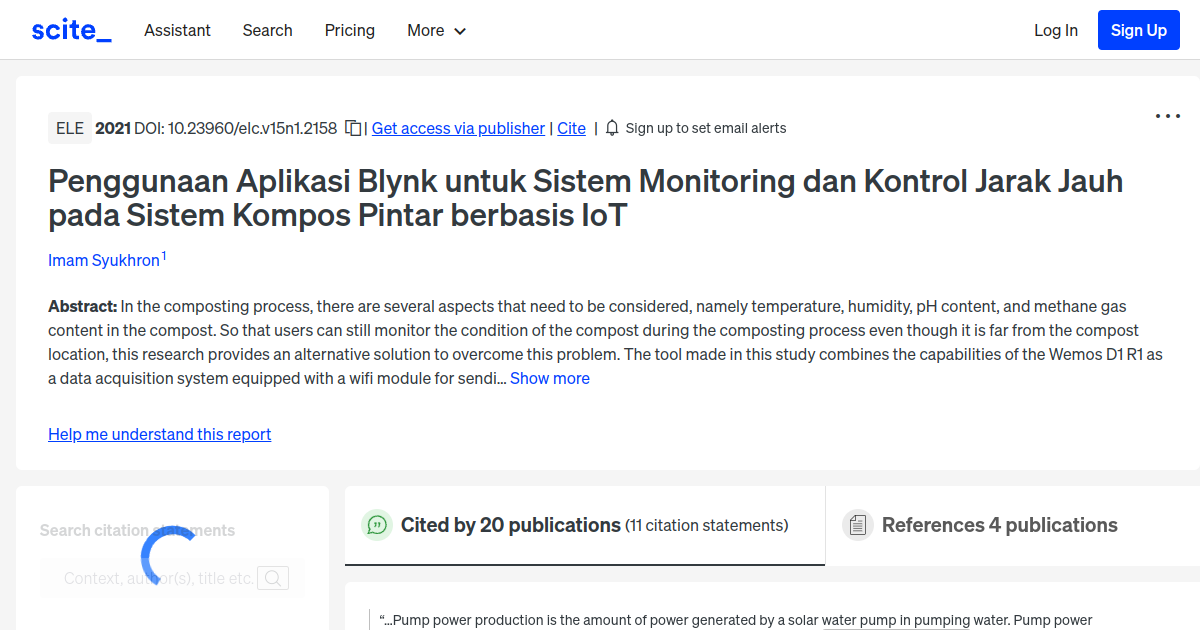 Penggunaan Aplikasi Blynk untuk Sistem Monitoring dan Kontrol Jarak Jauh pada Sistem Kompos ...