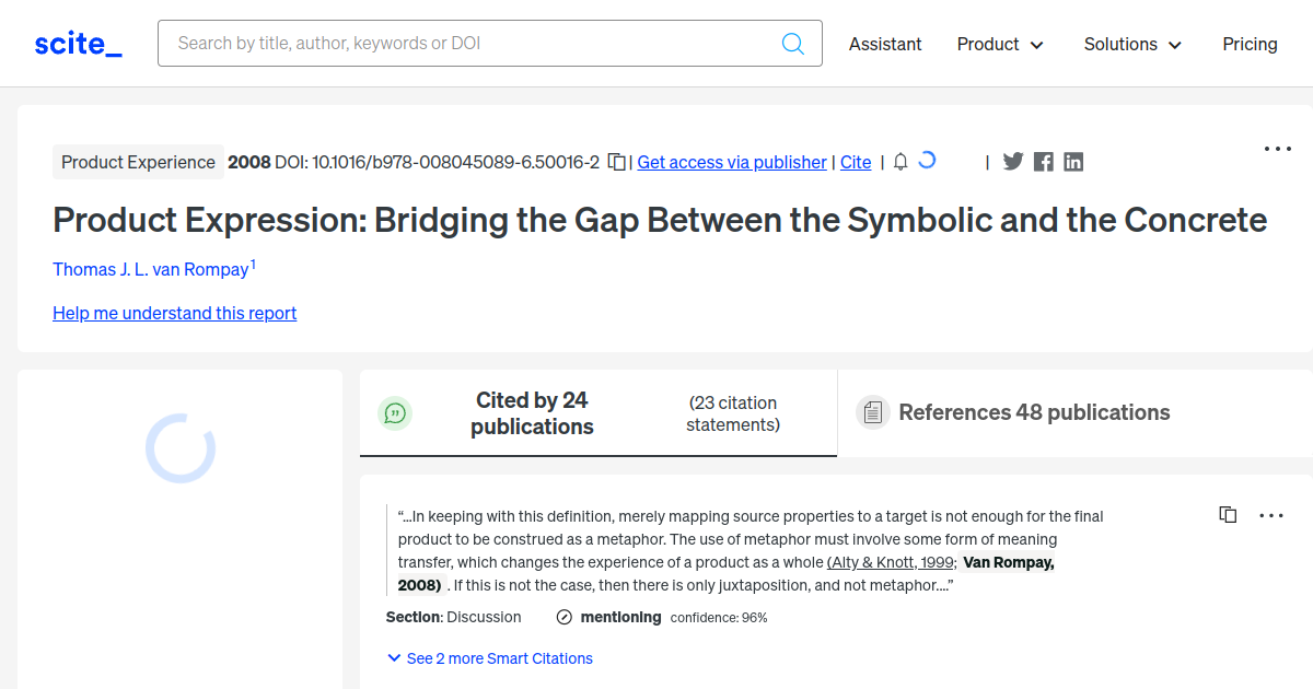 Product Expression: Bridging the Gap Between the Symbolic and the Concrete Product Expression: Bridging the Gap Between the Symbolic and the Concrete