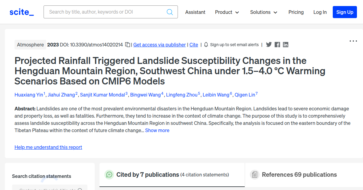 Projected Rainfall Triggered Landslide Susceptibility Changes in the ... Projected Rainfall Triggered Landslide Susceptibility Changes in the ...