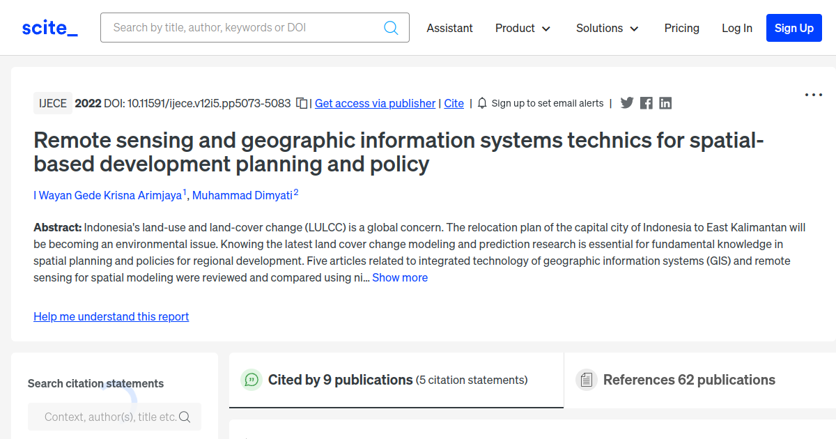 Remote sensing and geographic information systems technics for spatial ... Remote sensing and geographic information systems technics for spatial ...