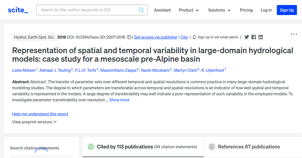 Representation of spatial and temporal variability in large-domain ... Representation of spatial and temporal variability in large-domain ...