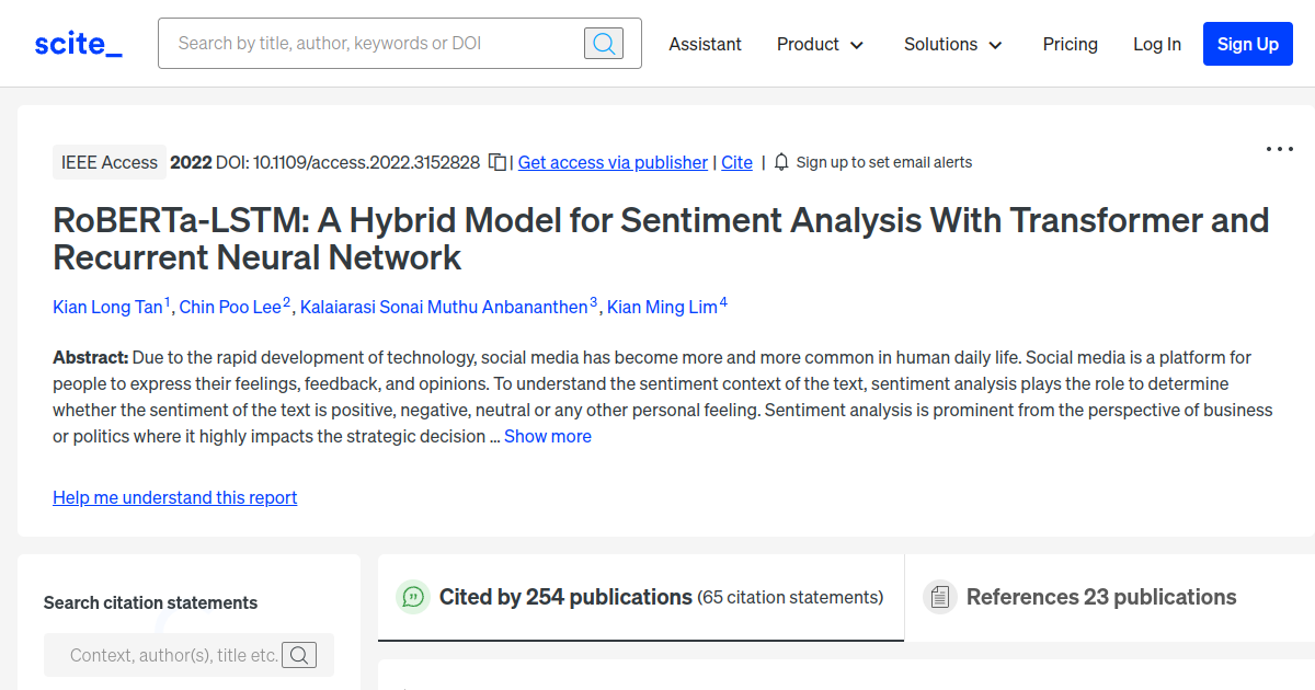 RoBERTa-LSTM: A Hybrid Model for Sentiment Analysis With Transformer and Recurrent Neural Network
