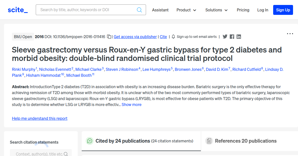 Sleeve Gastrectomy Versus Roux En Y Gastric Bypass For Type 2 Diabetes
