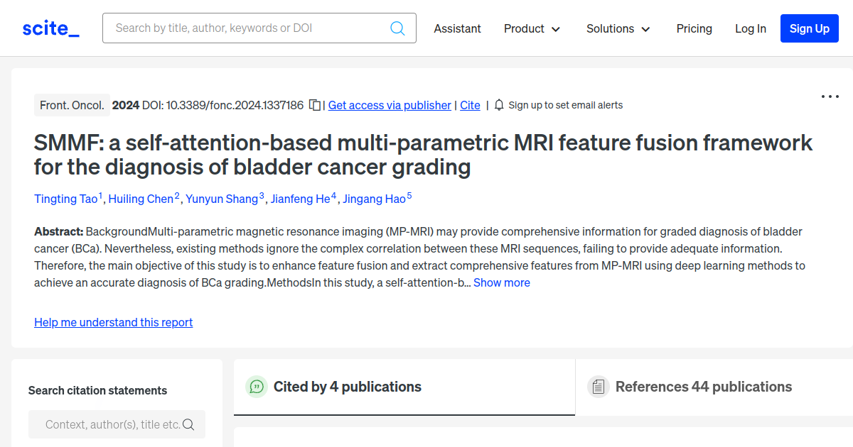 SMMF: a self-attention-based multi-parametric MRI feature fusion ... SMMF: a self-attention-based multi-parametric MRI feature fusion ...