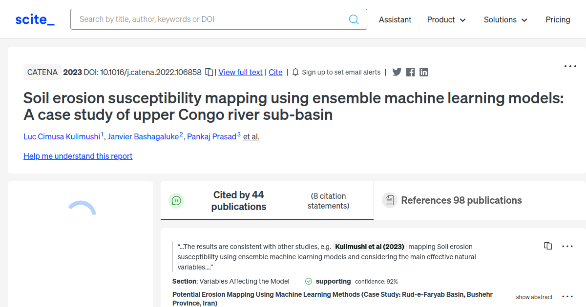 Soil erosion susceptibility mapping using ensemble machine learning ... Soil erosion susceptibility mapping using ensemble machine learning ...
