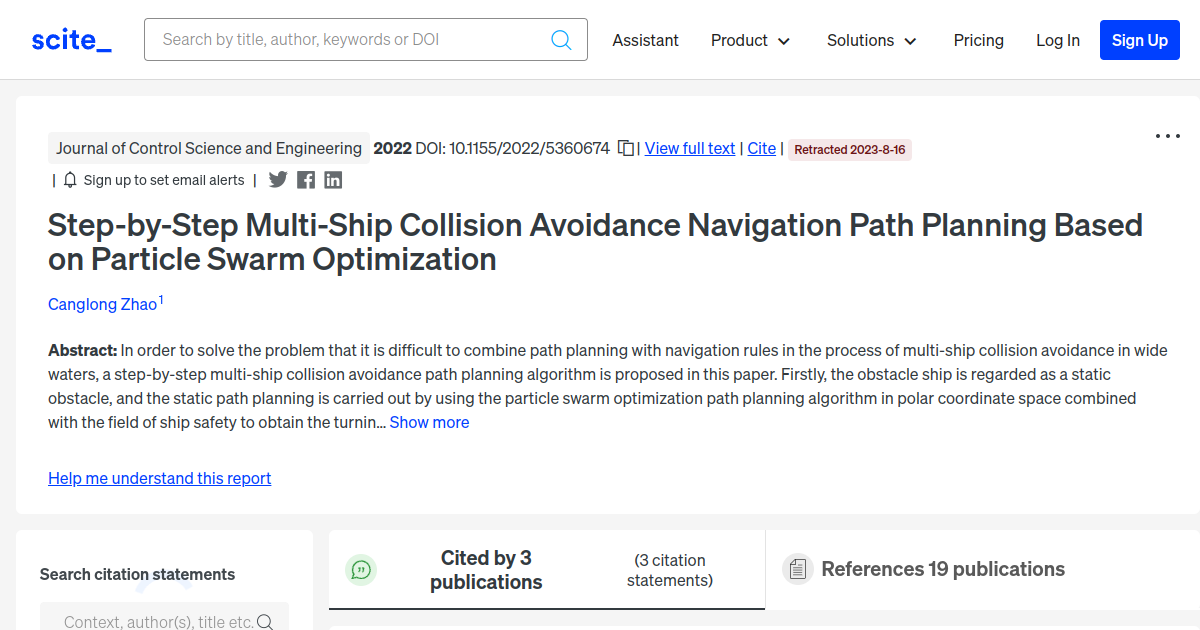 Step By Step Multi Ship Collision Avoidance Navigation Path Planning