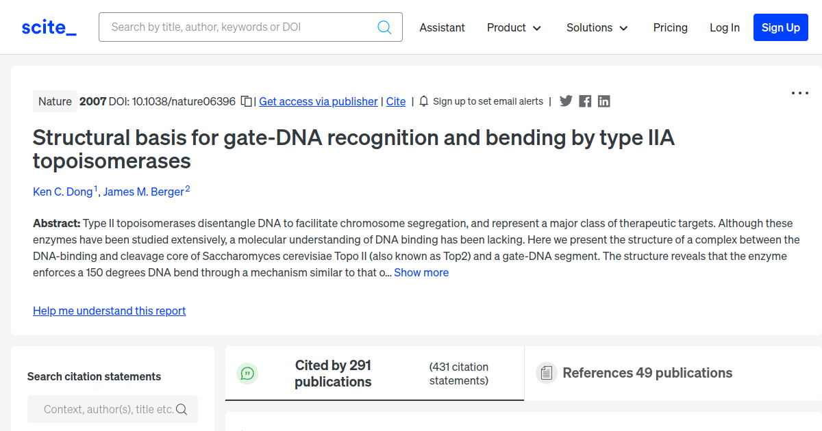 Structural basis for gate-DNA recognition and bending by type IIA ... Structural basis for gate-DNA recognition and bending by type IIA ...