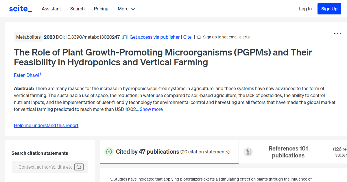 The Role of Plant Growth-Promoting Microorganisms (PGPMs) and Their Feasibility in Hydroponics ...
