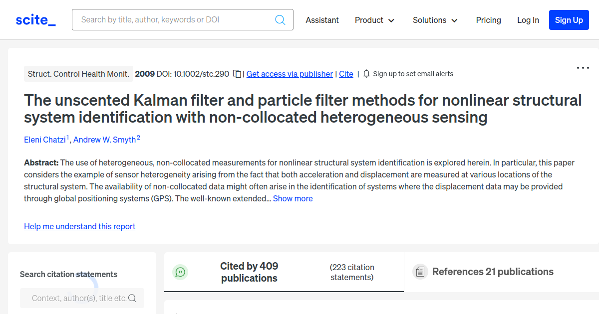 The Unscented Kalman Filter And Particle Filter Methods For Nonlinear