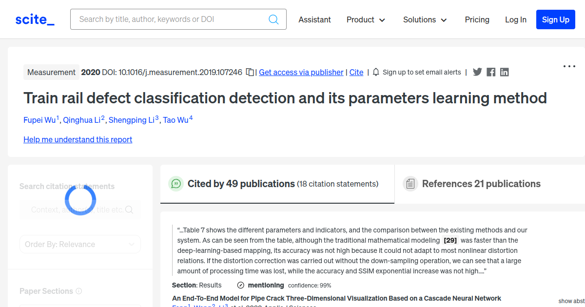 Train rail defect classification detection and its parameters learning ... Train rail defect classification detection and its parameters learning ...
