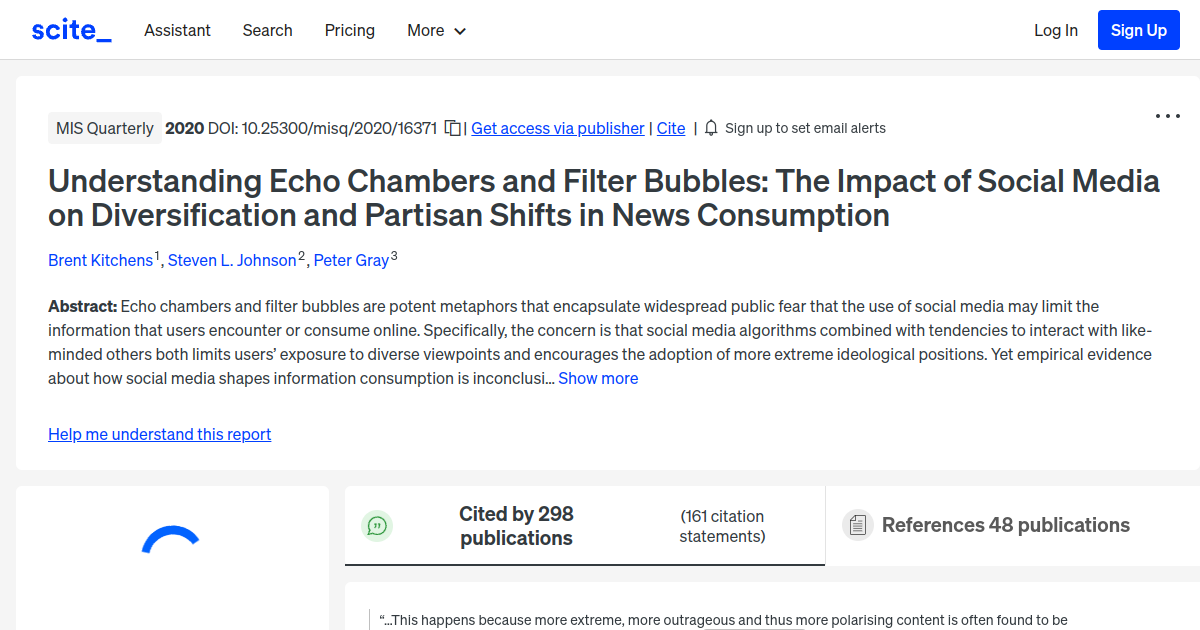 Understanding Echo Chambers and Filter Bubbles: The Impact of Social ...