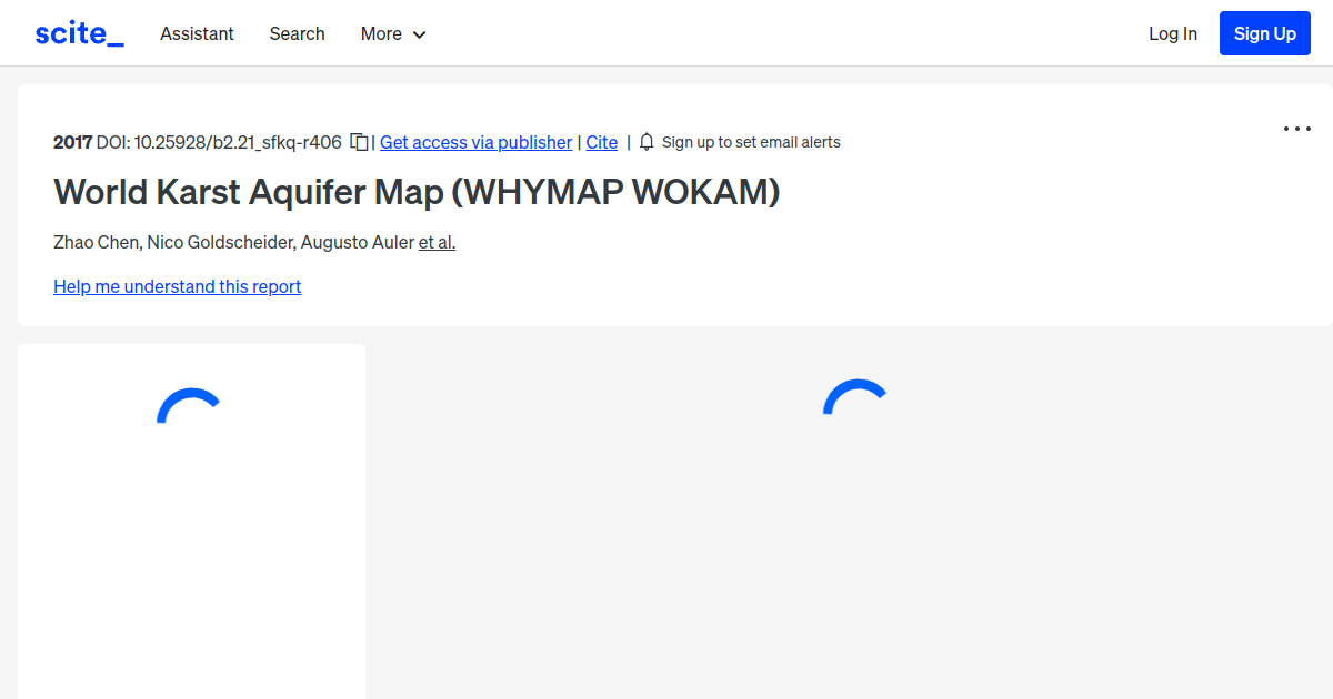World Karst Aquifer Map (WHYMAP WOKAM) - [scite report]